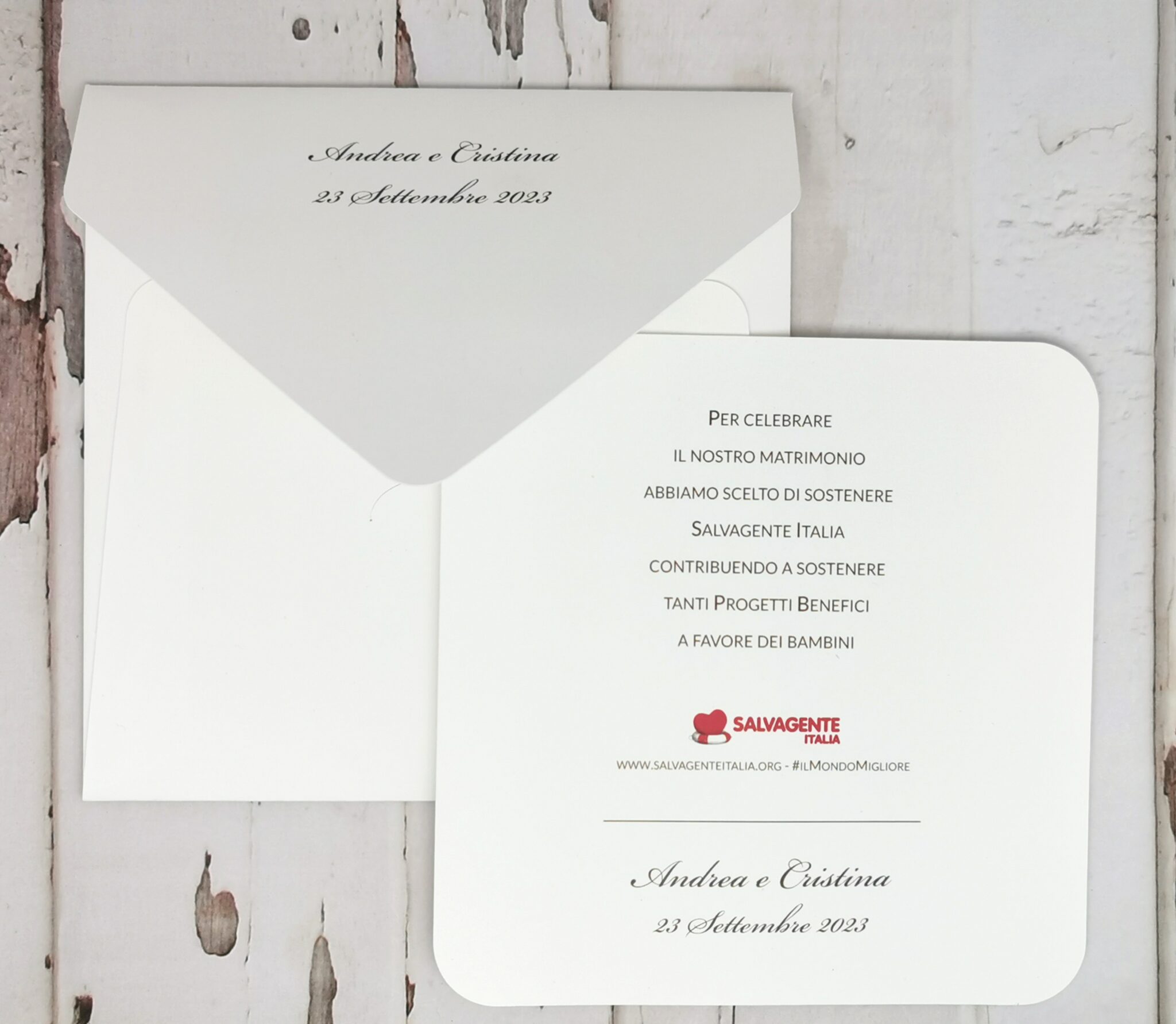 Pergamena ringraziamento - Salvagente Italia